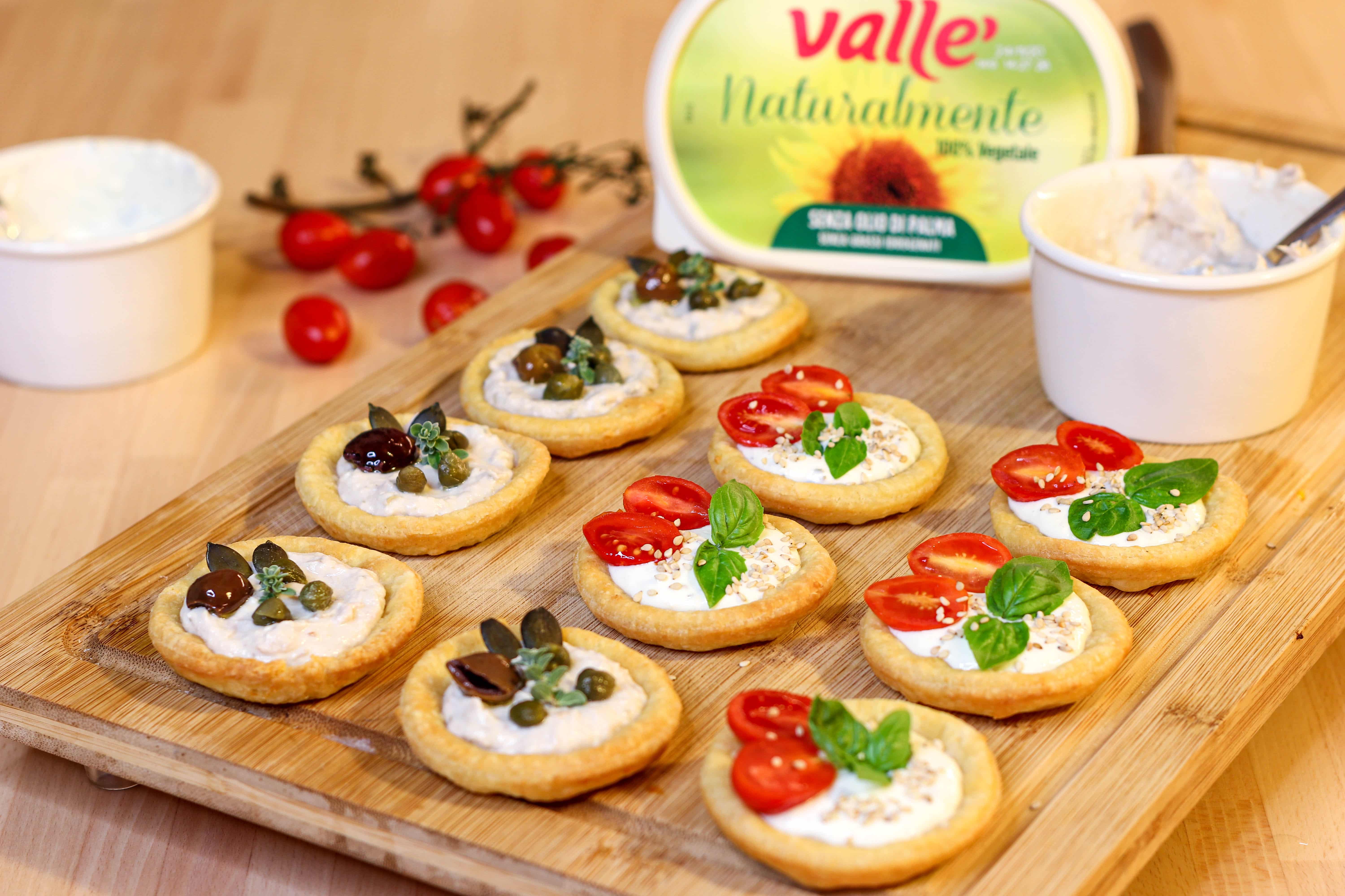 Tartellette di frolla salata - Vallé Italia